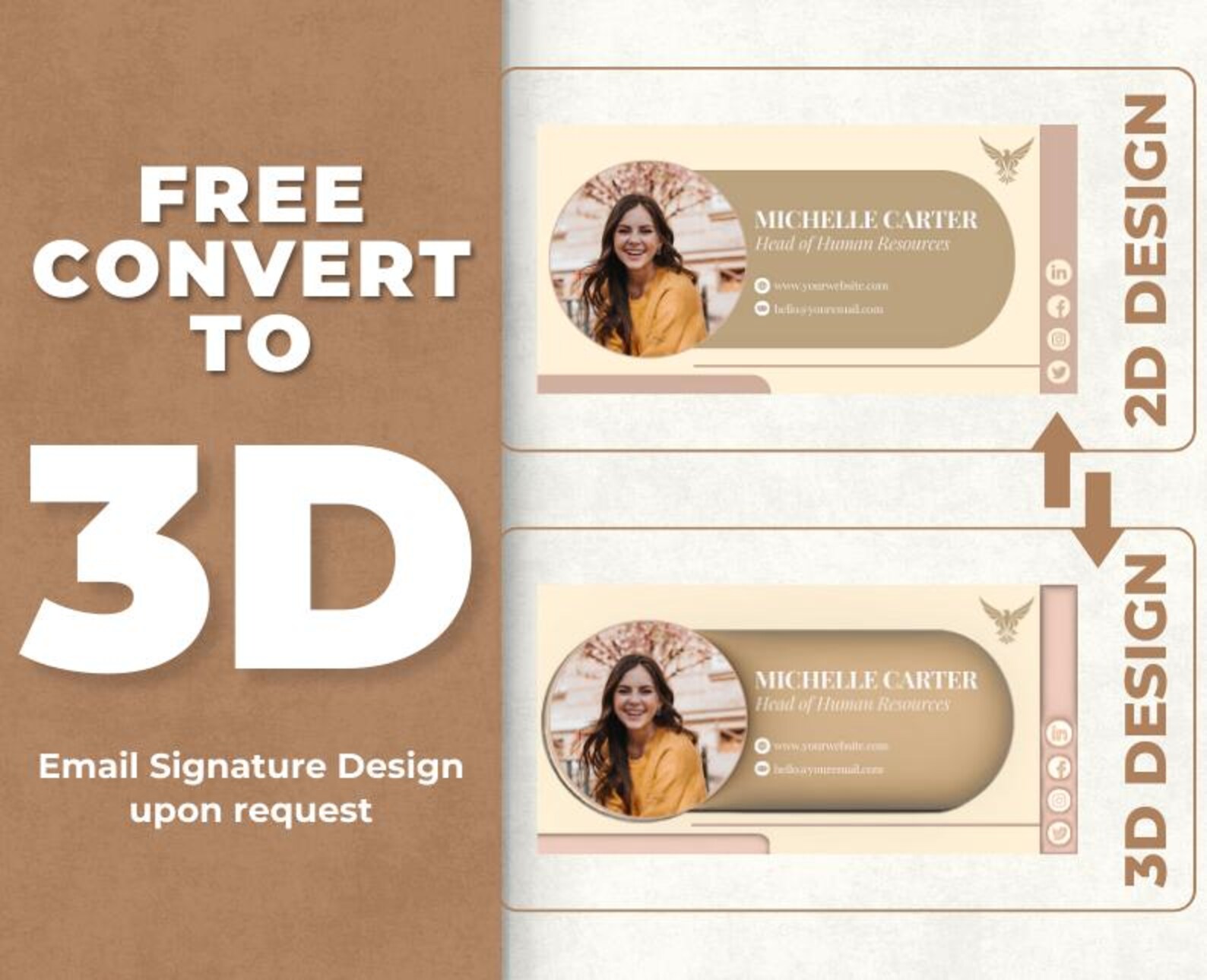 Editable Elegant Email Signature Template for Gmail and Outlook Ideal ...