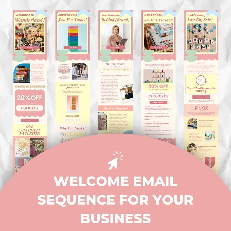 Customizable Canva Welcome Email Sequence Templates for Klaviyo ...