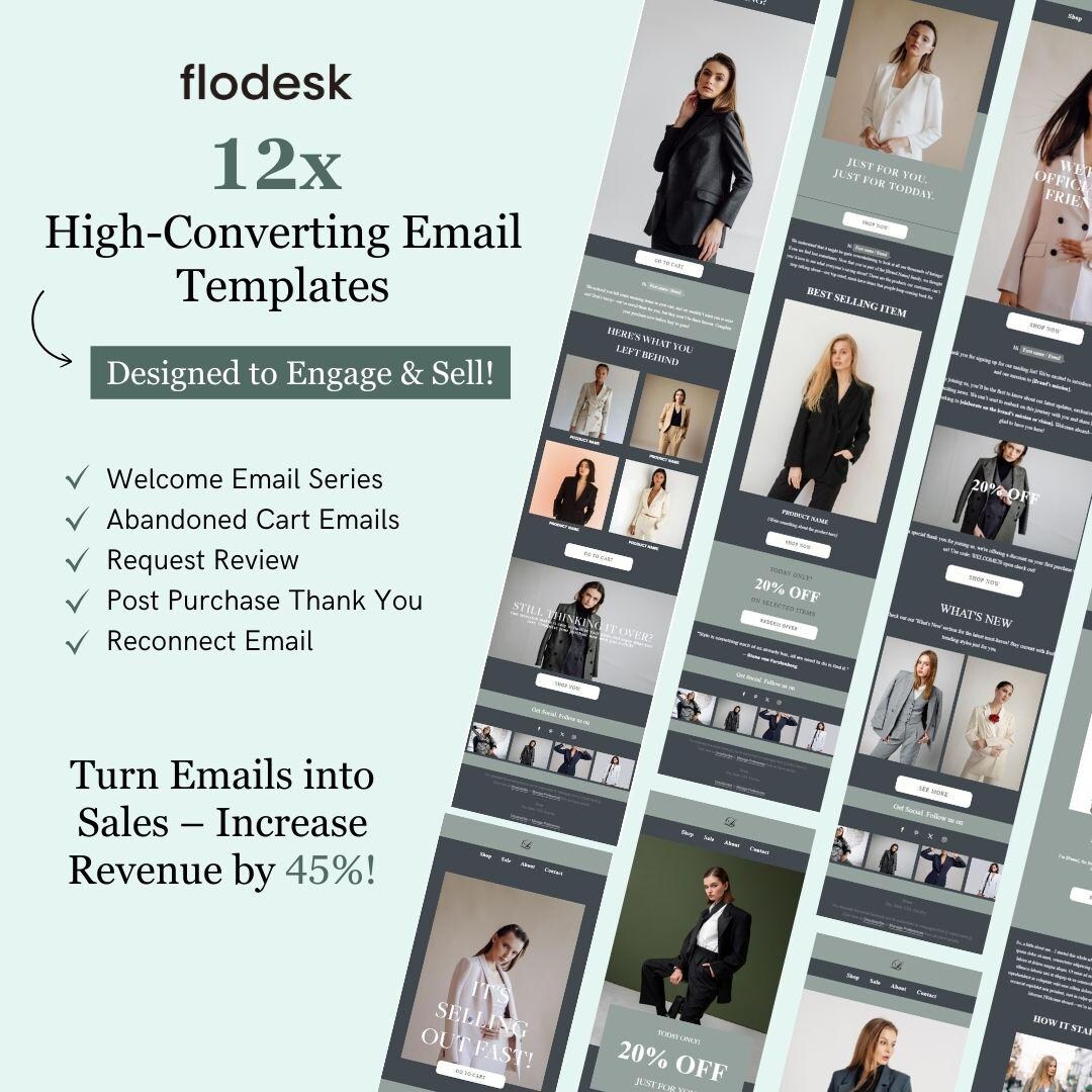 Flodesk Email Marketing Template | Flodesk Minimalist Email Design ...