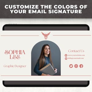 Editable Modern Email Signature Template for Gmail and Outlook Ideal ...
