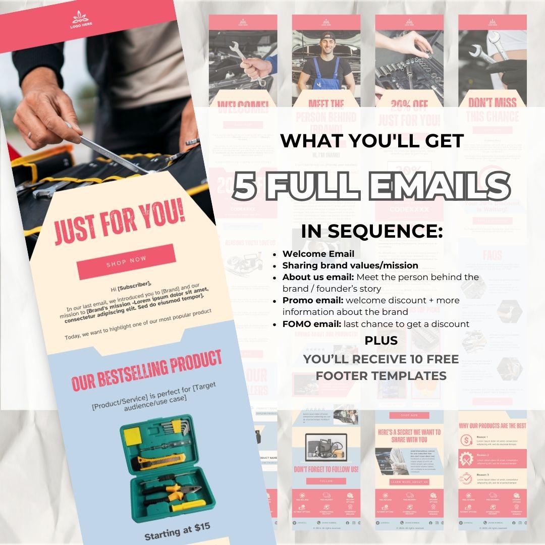 Customizable Canva Welcome Email Sequence Templates for Klaviyo ...