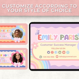 Editable Pastel Email Signature Template for Gmail and Outlook Ideal ...