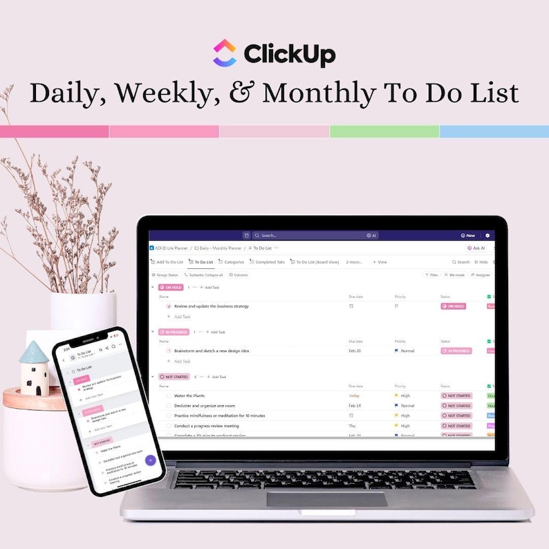 Clickup to Do List to Set Priority | Customisable Task Manager ...