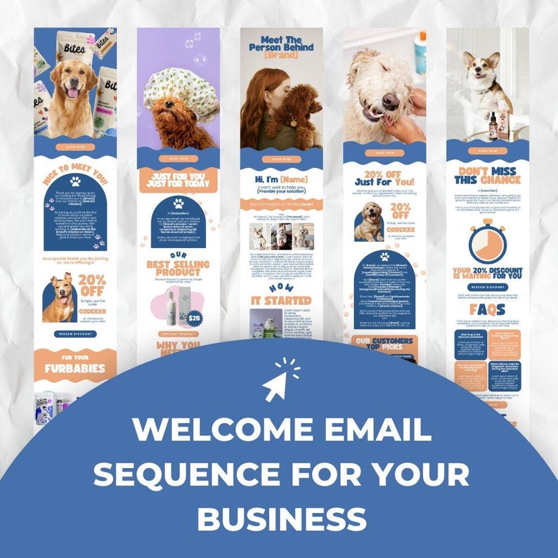 Customizable Canva Welcome Email Sequence Templates for Klaviyo ...