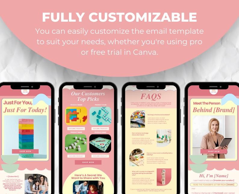 Editable Toys and Games Welcome Email Sequence Template for Klaviyo ...