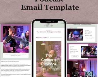 Flodesk Template, Podcast Email Template, Email Newsletter for Life ...