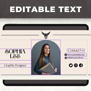 Editable Modern Email Signature Template for Gmail and Outlook Ideal ...