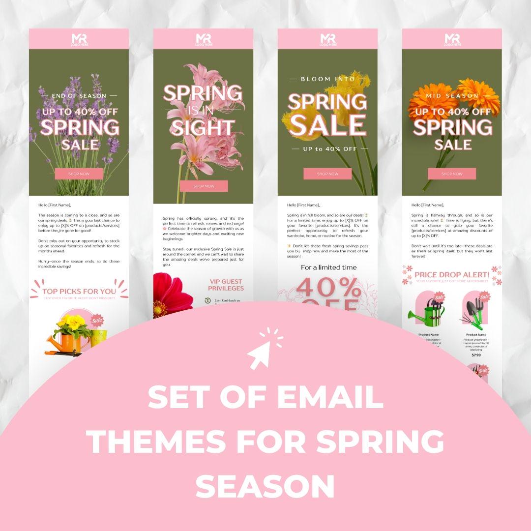 Editable Garden Tools Spring Season Email Template for Klaviyo ...
