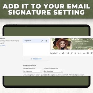 Editable Green Email Signature Template for Gmail and Outlook Ideal for ...