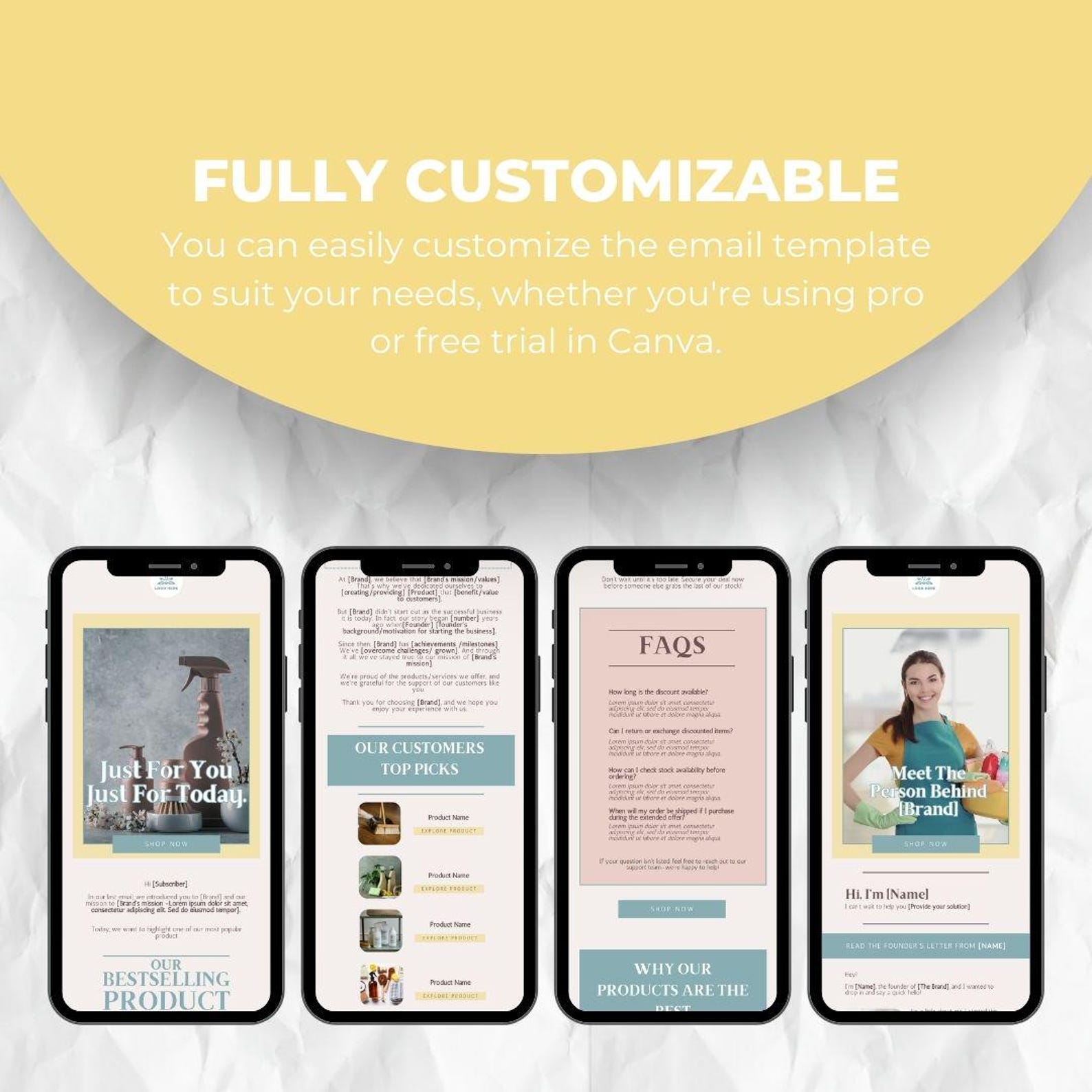 Customizable Canva Welcome Email Sequence Templates for Klaviyo ...