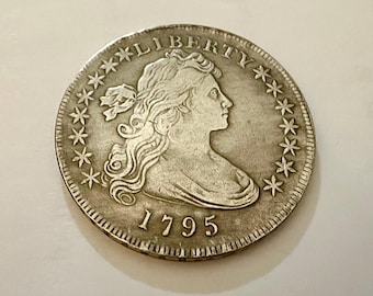 1795 Liberty Draped Bust Silver-plated 1 Dollar U.S. Coin Commemorative ...