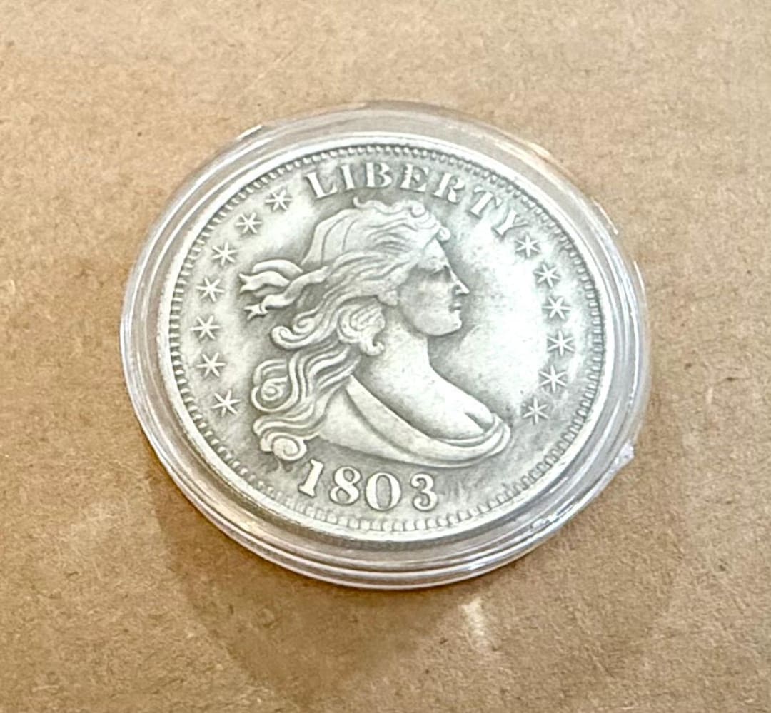 1803 Liberty Draped Bust Silver-plated 1 Dollar U.S. Coin Brilliant W ...