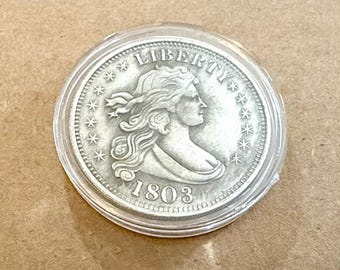 1795 Liberty Draped Bust Silver-plated 1 Dollar U.S. Coin Commemorative ...