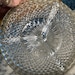 Vintage Lead Crystal Three Sectioned Shallow Serving Bowl With Etched ...