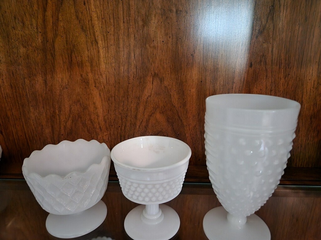 Vintage Milk Glass Variety - Etsy