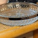 Vintage Lead Crystal Three Sectioned Shallow Serving Bowl With Etched ...