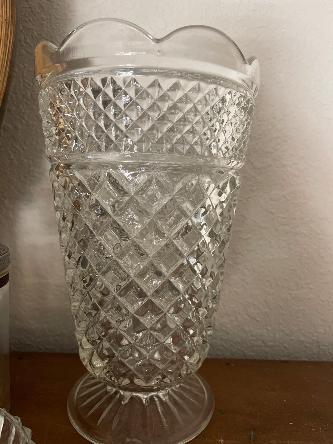 Vintage Anchor Hocking Vase and Bowl - Etsy