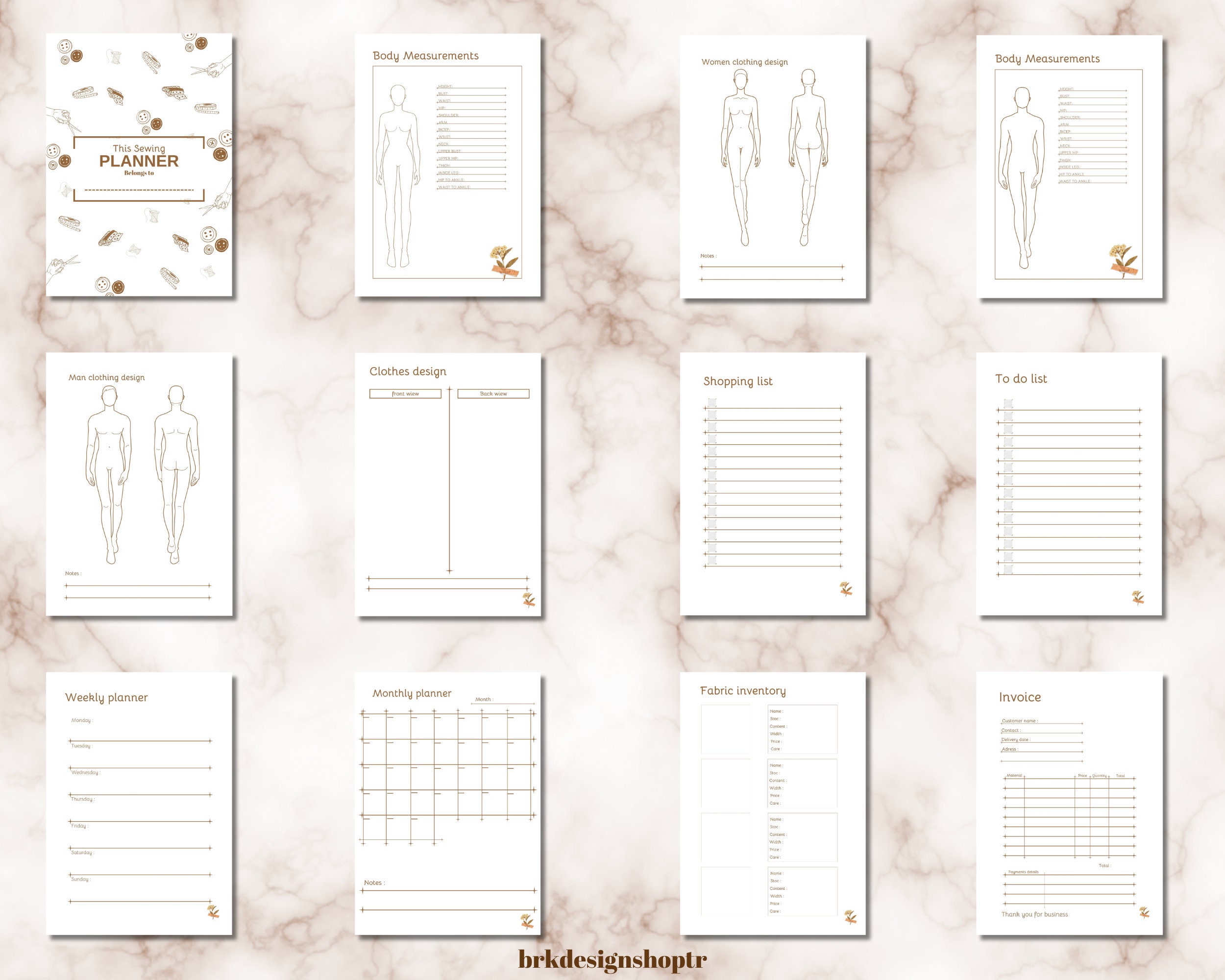 Printable Sewing Planner, Sewing Planner, Sewing Planner Printable ...