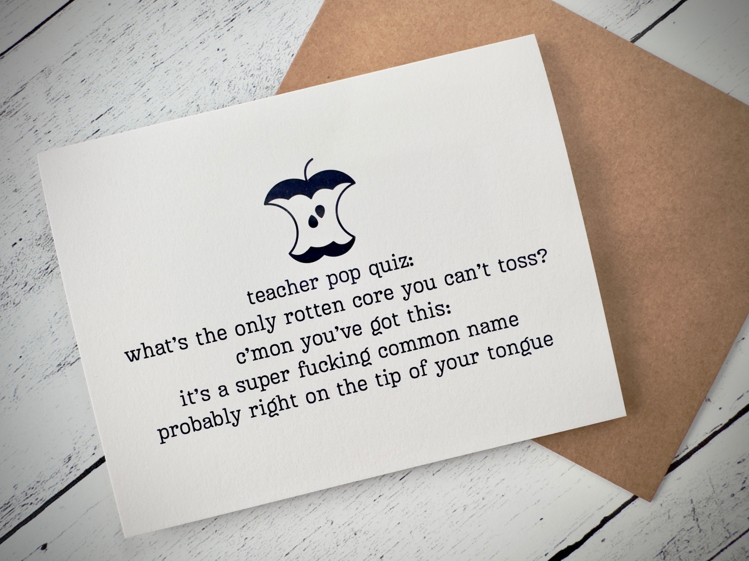 Funny Teacher Card / Teacher Appreciation / Cards for Teachers ...