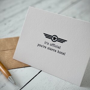 Pilot Card / Pilot Training Graduation / Military / Fighter Pilot ...