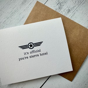 Pilot Card / Pilot Training Graduation / Military / Fighter Pilot ...