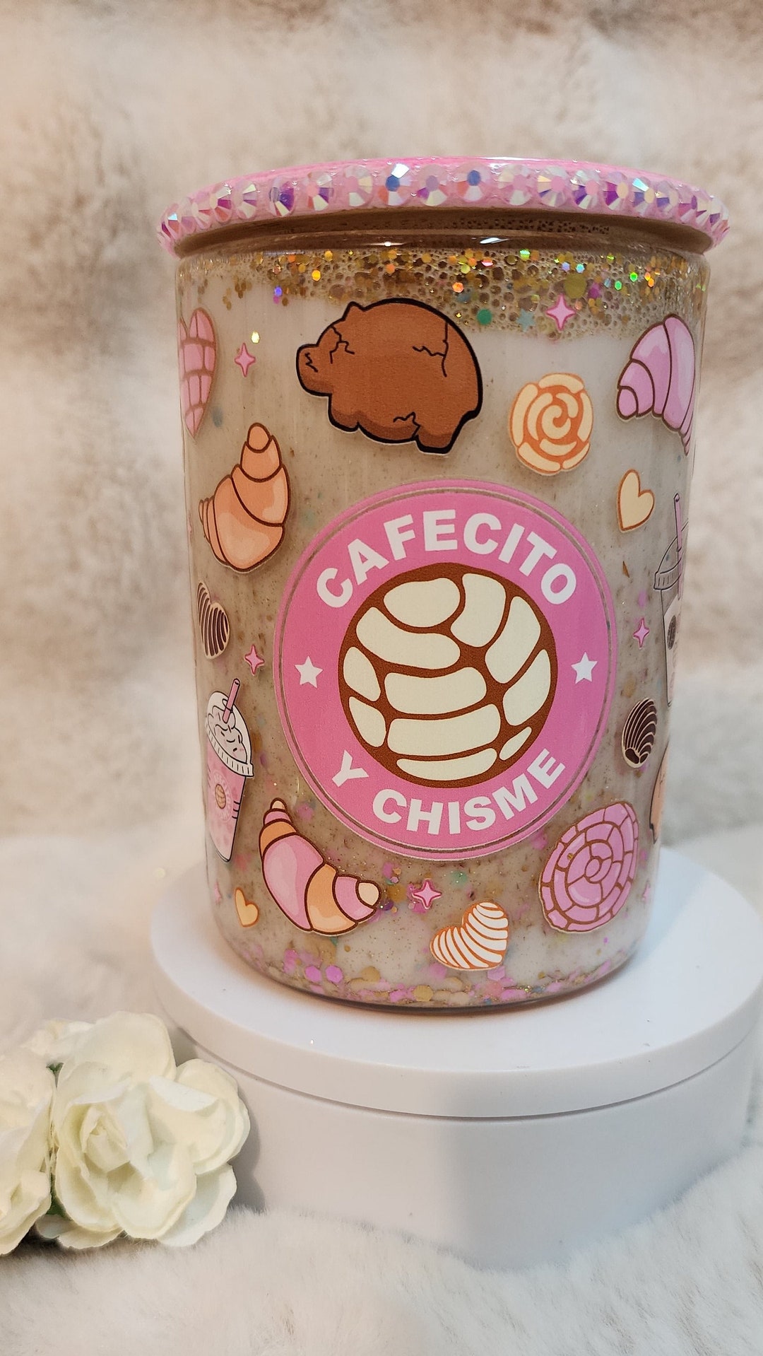 Pinky Cafesito Y Chisme Cup Etsy