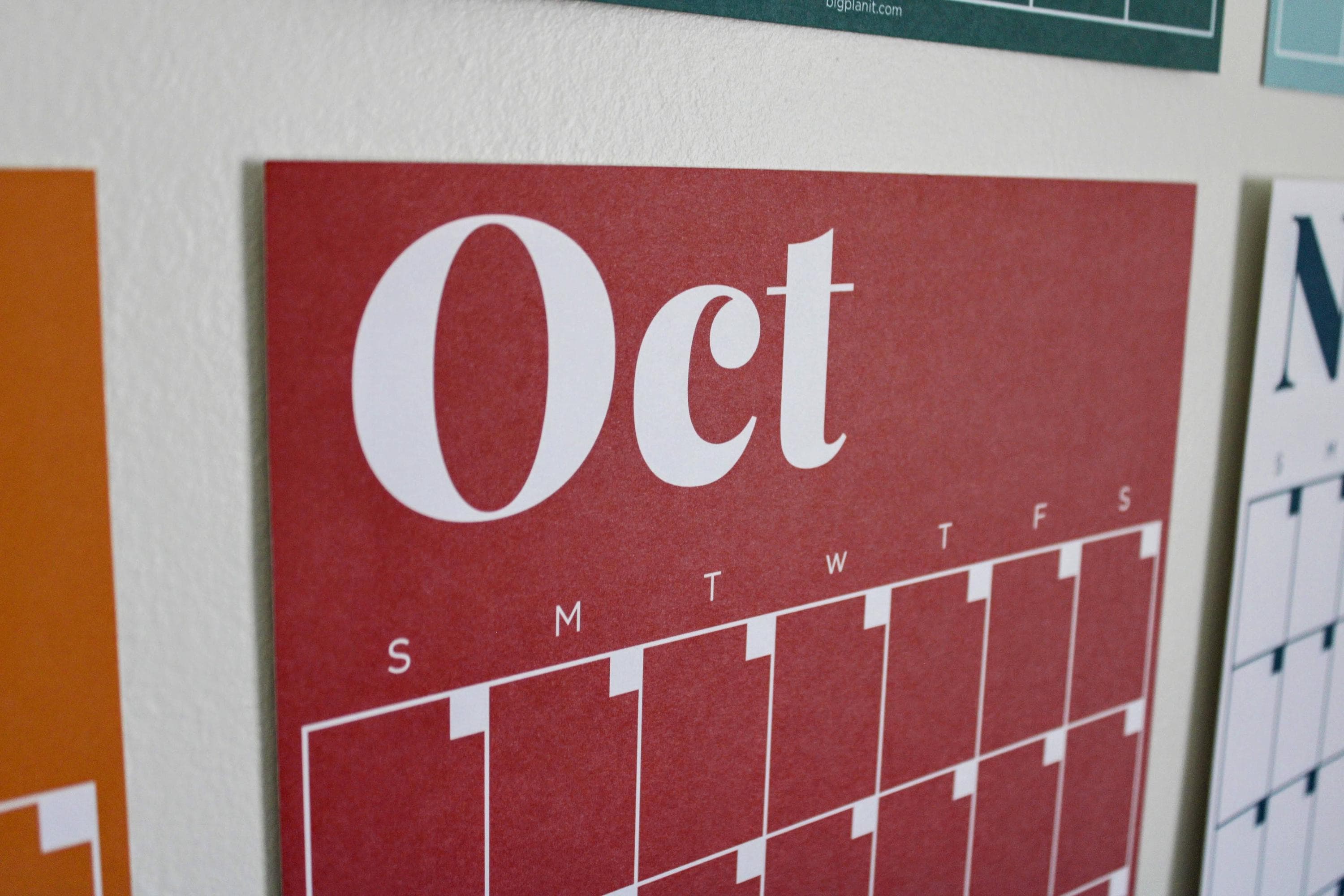 Large Monthly Wall Calendar: 12 Month Jumbo Calendar 11x17 Inches - Etsy