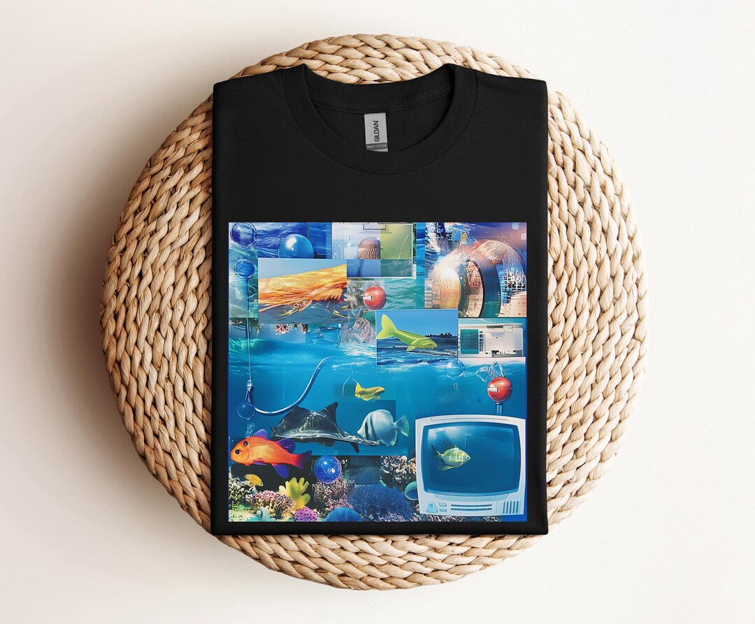 Frutiger Aero Shirt, Old School Computer, Fish Tank, Vintage Hoodie ...