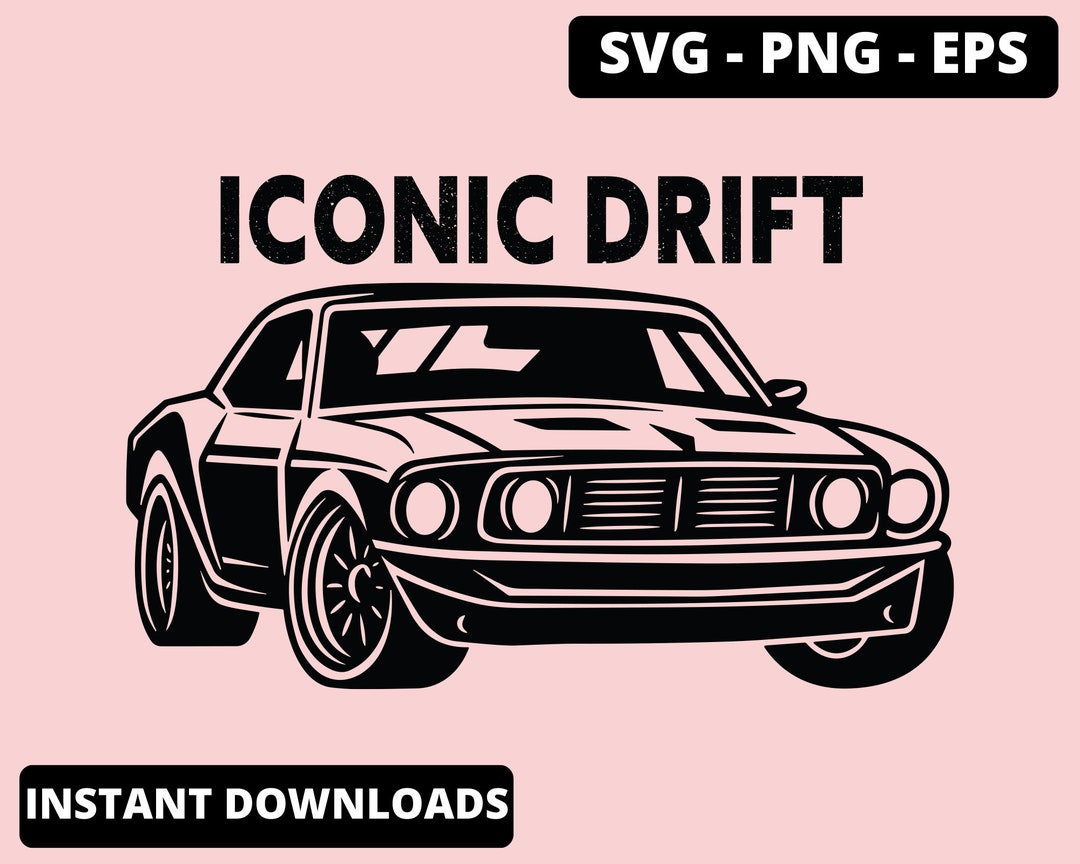 Drift Car Svg Racing Car Svg Luxury Car Svg Sports Car Svg Iconic Drift ...