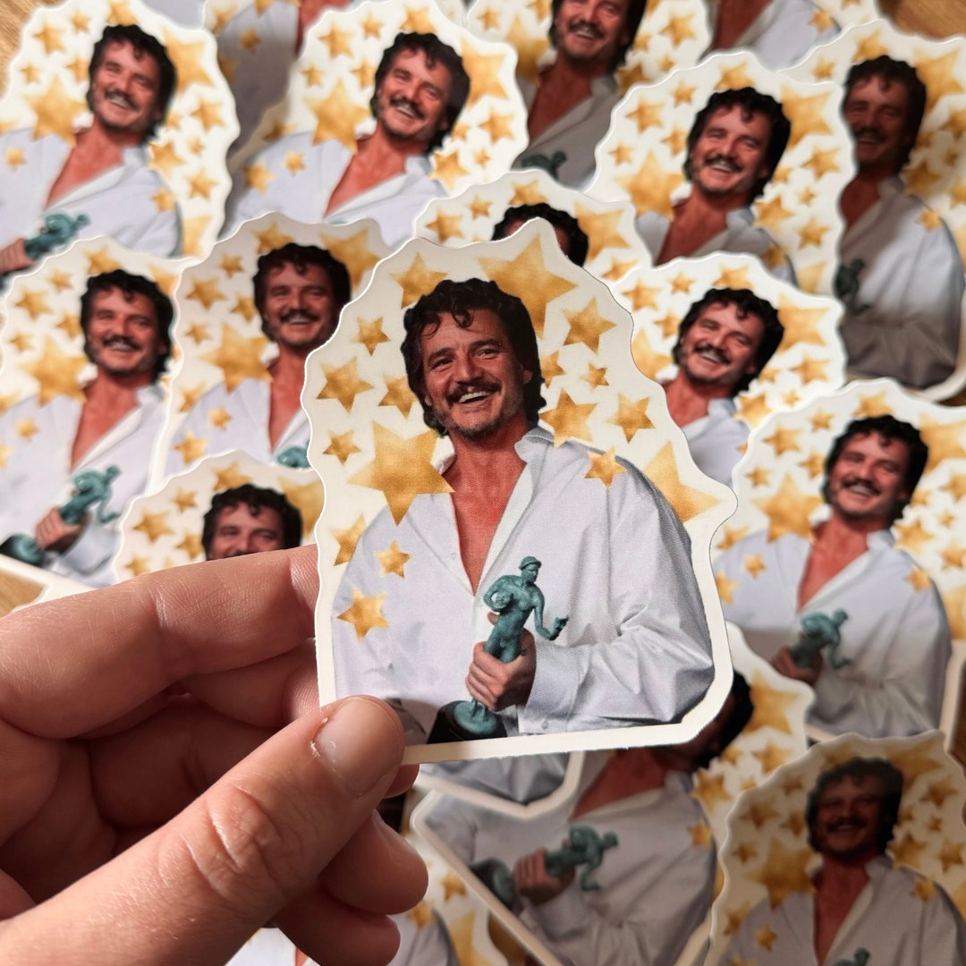 Pedro Pascal Sticker SAG Award Winner - Etsy