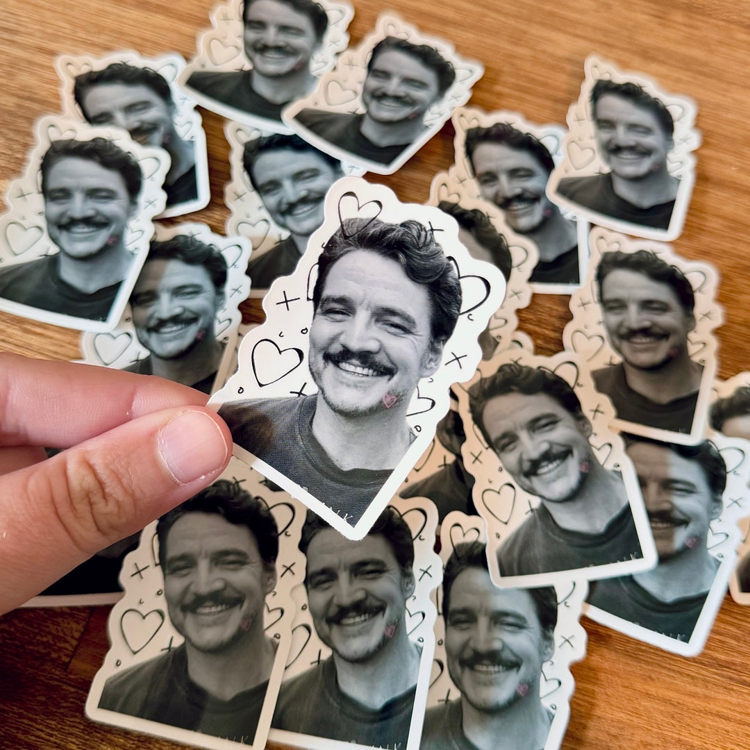 Pedro Pascal Sticker Black and White - Etsy