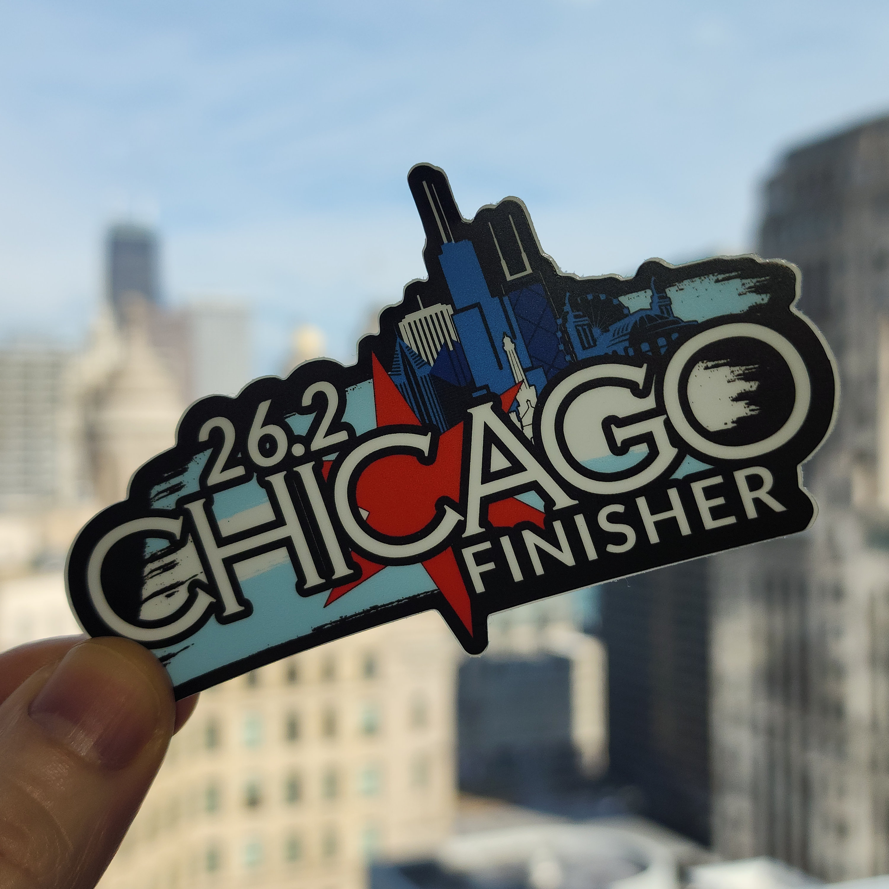 Chicago Marathon Finisher Sticker - Etsy