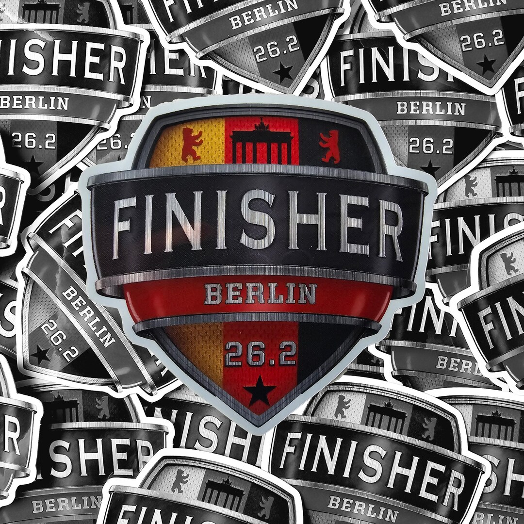 Berlin Marathon Finisher Badge Sticker - Etsy