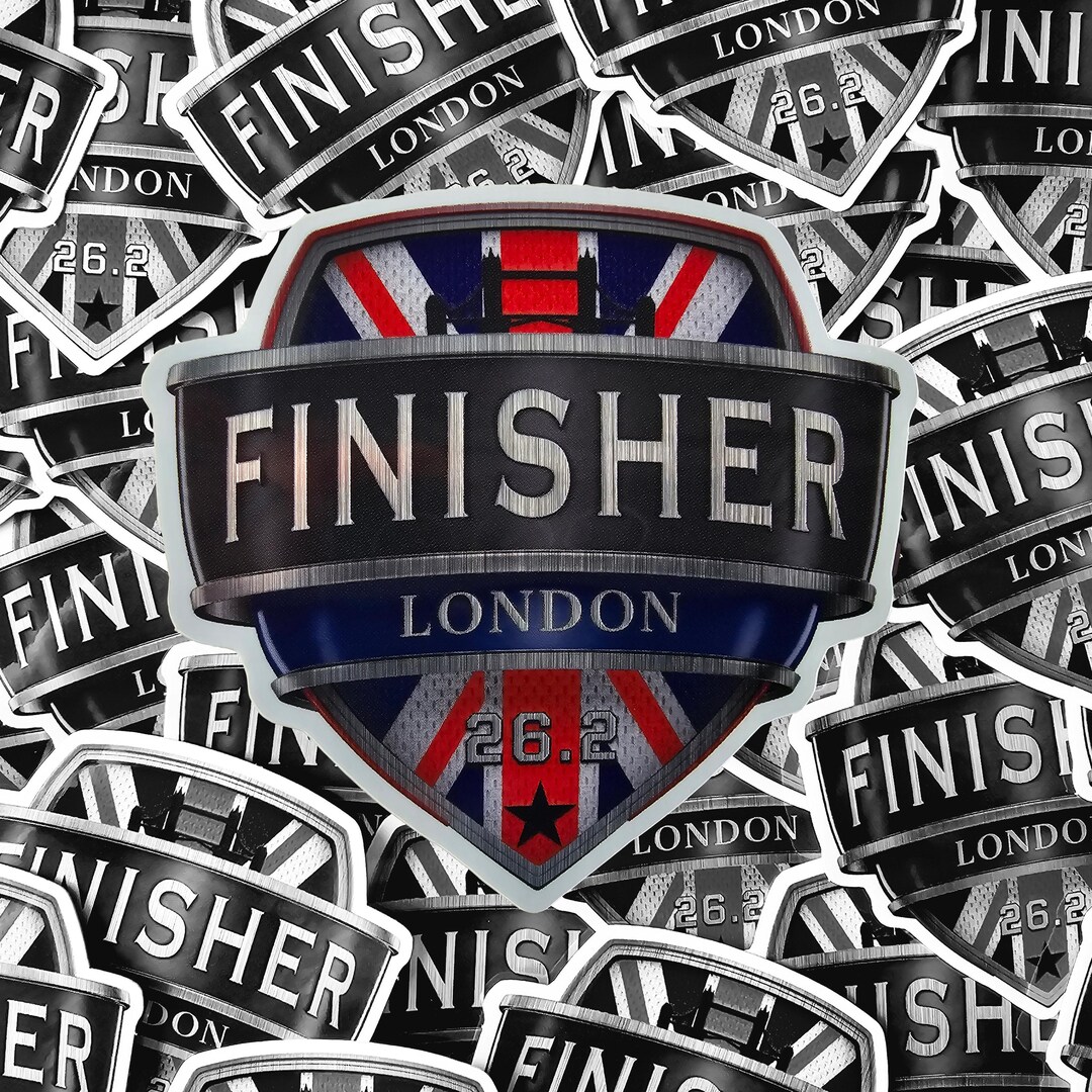 London Marathon Finisher Badge Sticker - Etsy