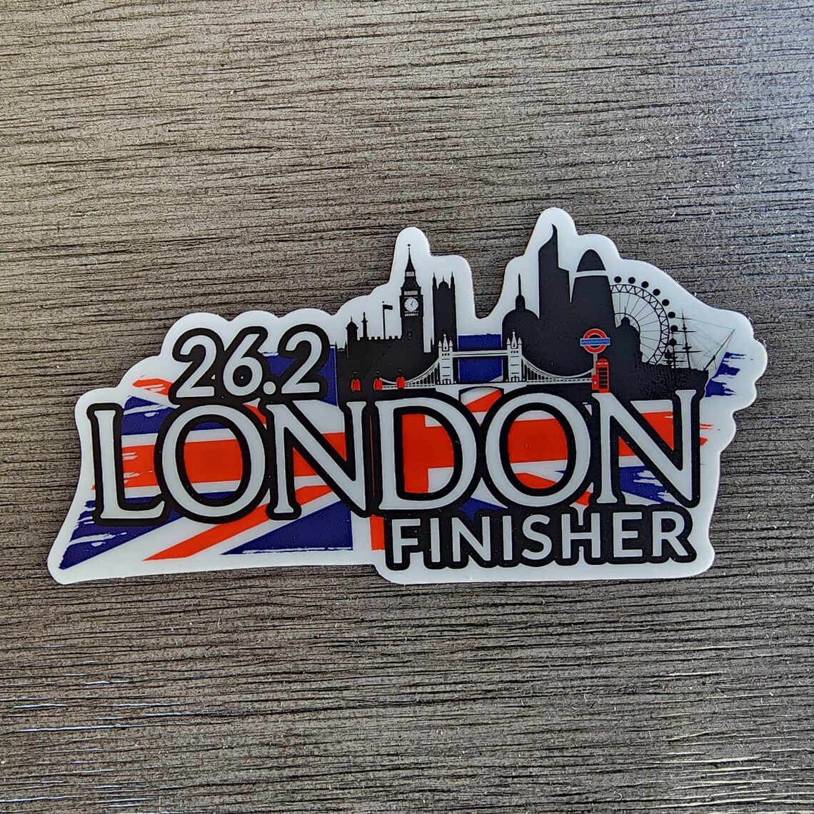 London Marathon Finisher Sticker - Etsy