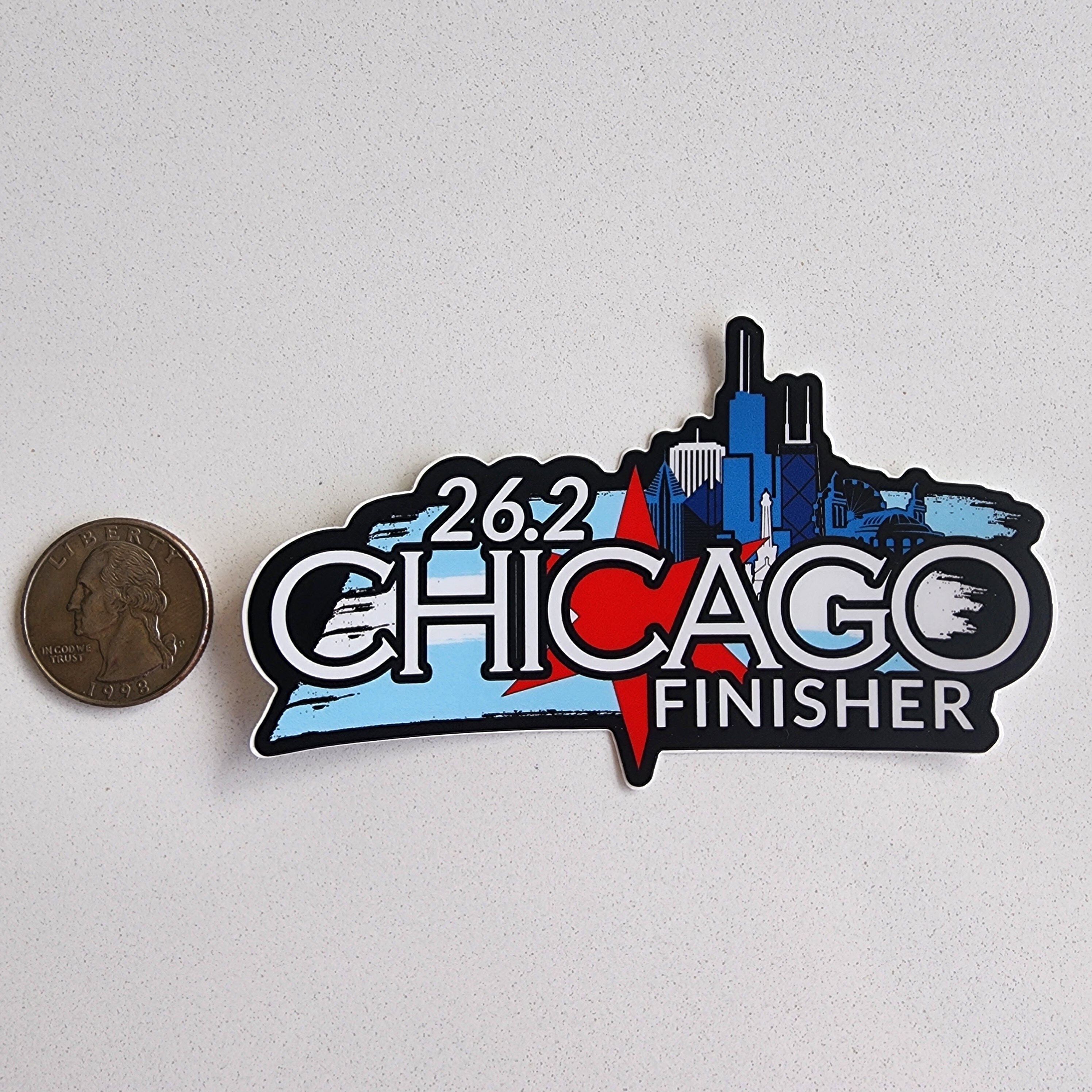 Chicago Marathon Finisher Sticker - Etsy