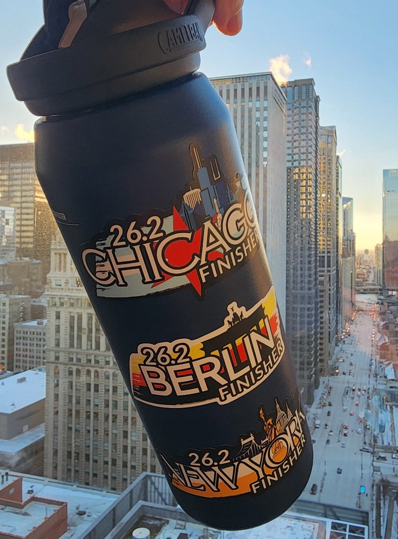 Chicago Marathon Finisher Sticker - Etsy