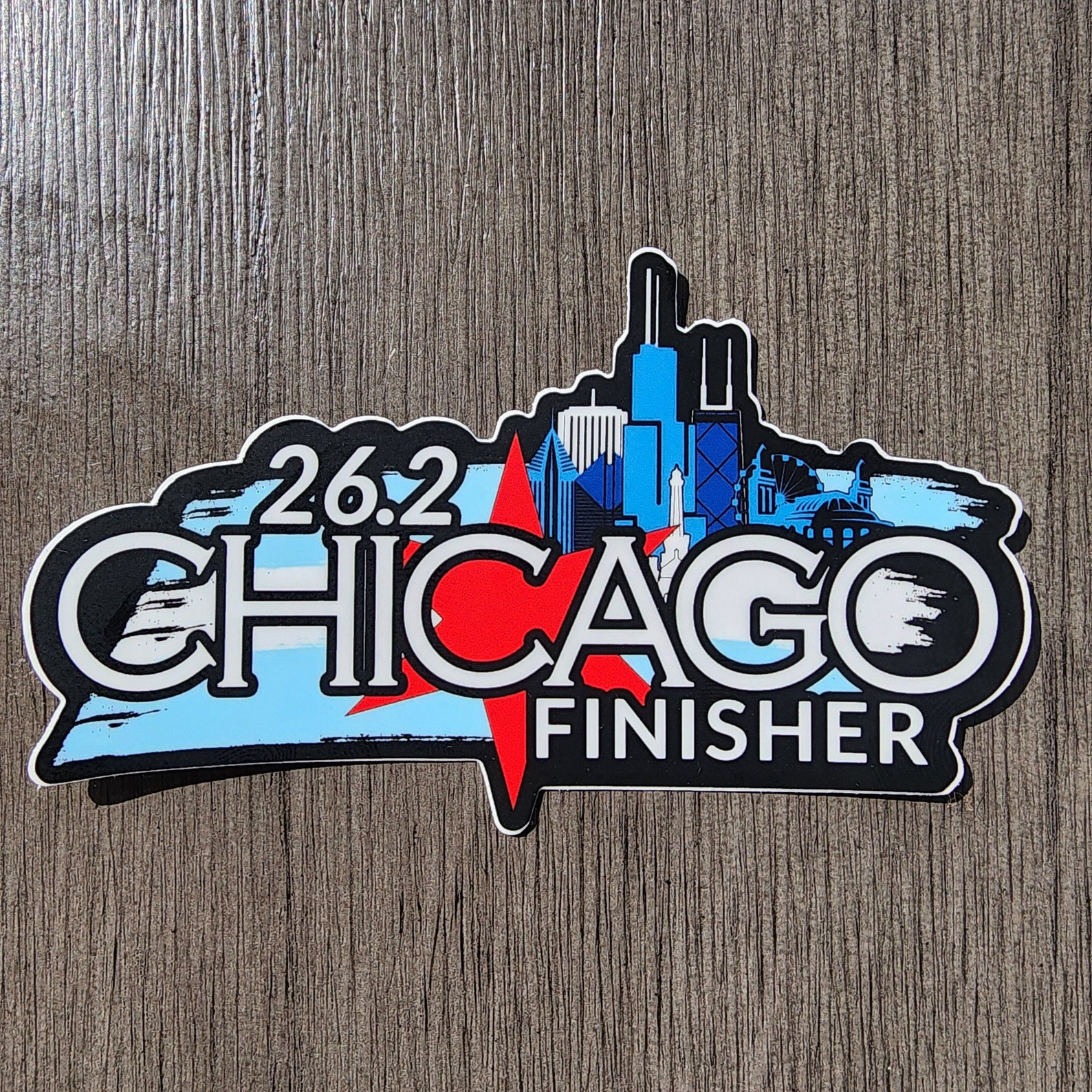 Chicago Marathon Finisher Sticker - Etsy