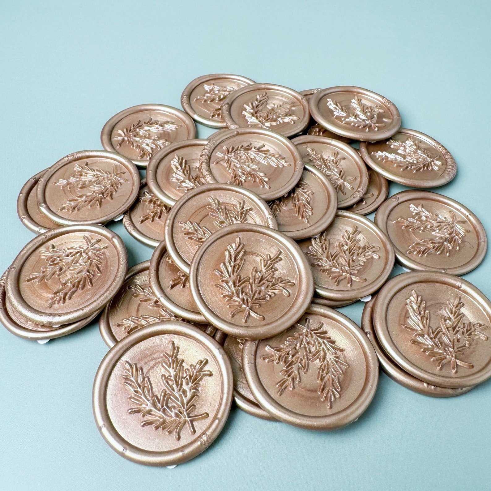 Wax Seal Sticker Antique Gold Wax Seal Greenery Self Adhesive Wax Seal ...