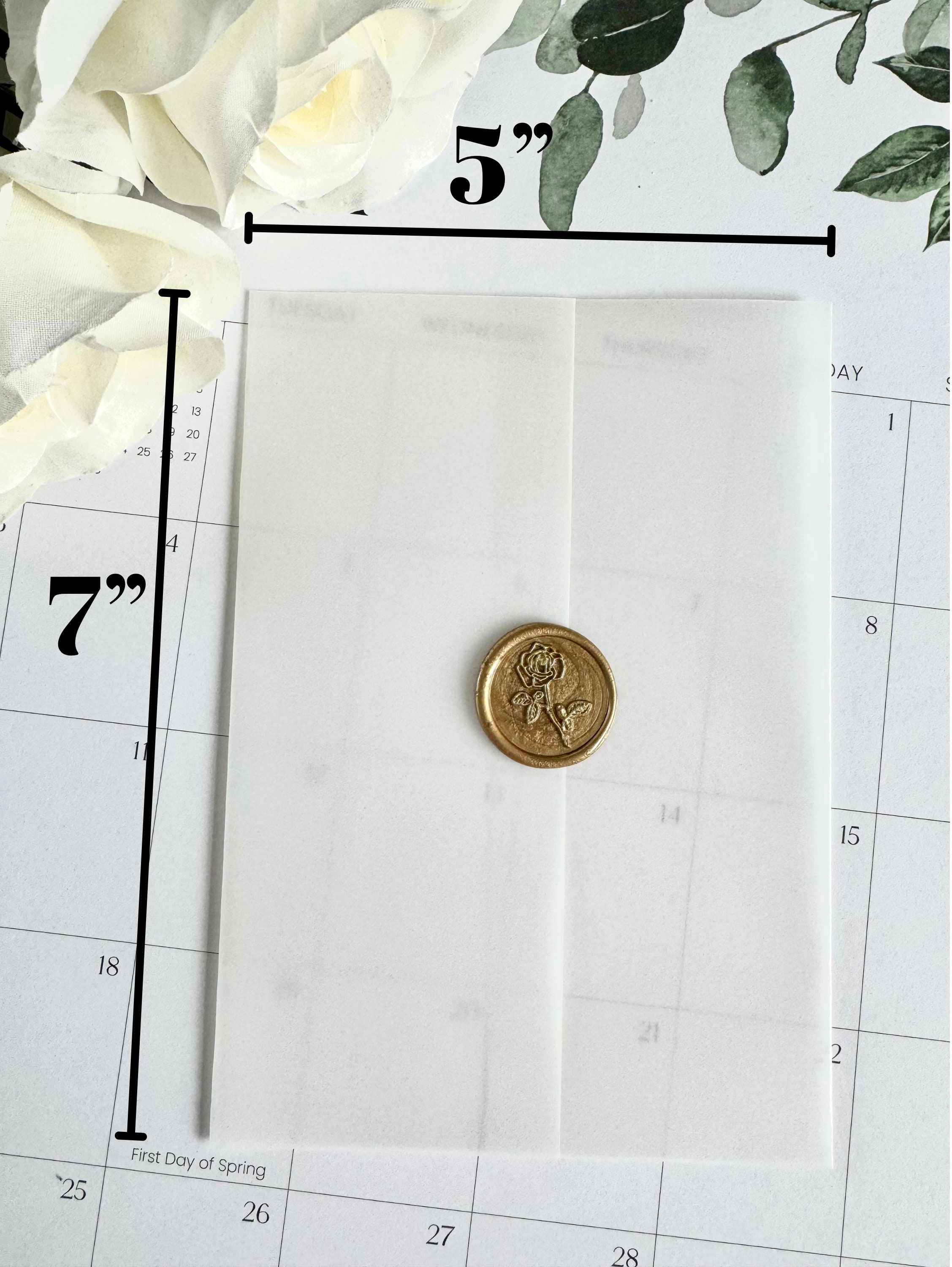 Vellum Jacket Greenery Vellum Wrap 5x7 Green Leaf Wedding Invitation ...