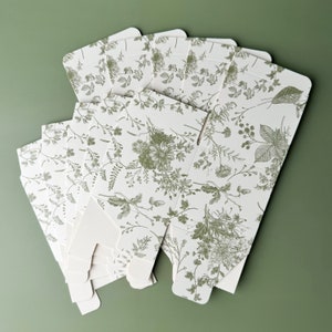 Toile Gift Box Wedding Favor Toile De Jouy Party Favor Packaging French ...