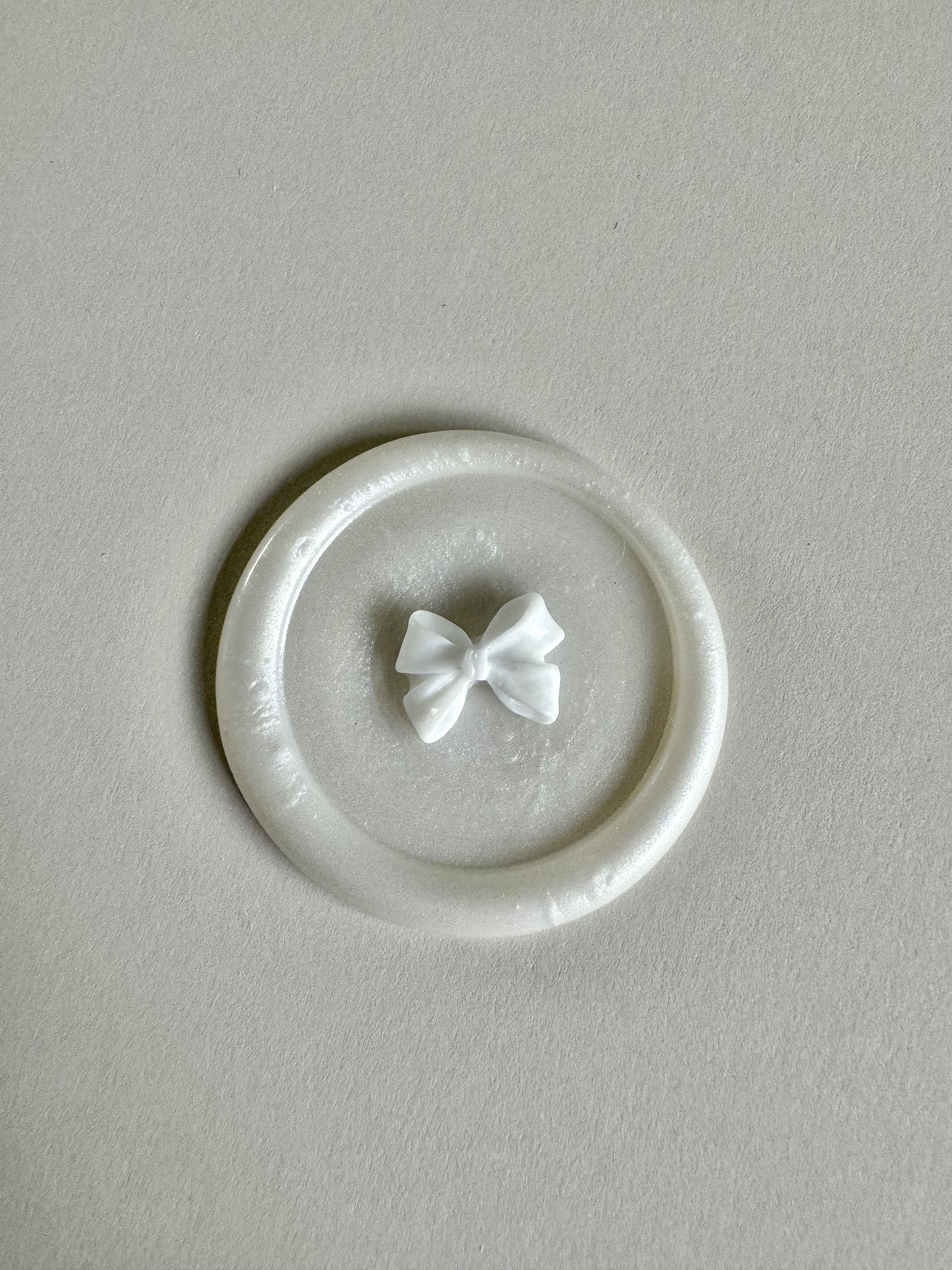 Bow Wax Seal Sticker Petite Bow Wax Seal Wedding Bow Charm Minimalist ...