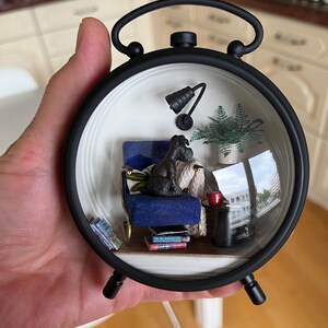 Living Room Diorama in Vintage Alarm Clock - Etsy