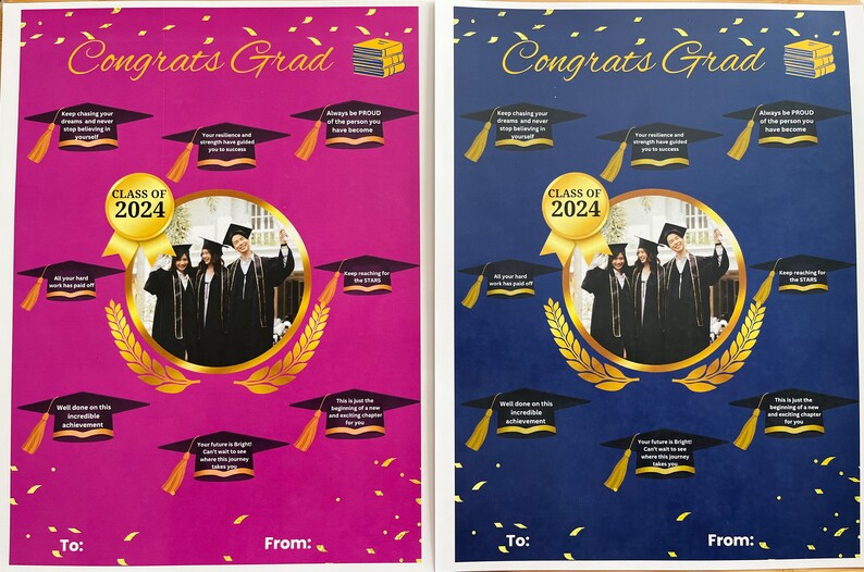 Graduation Scratchy Scratch Poster, Personalized Graduation Present ...