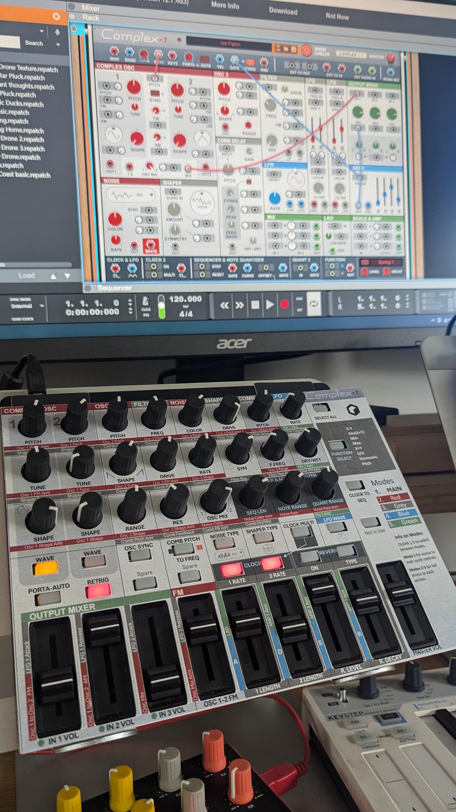 Complex-1 - Akai Midimix Controller Overlay for Reason. Midi Mapping ...