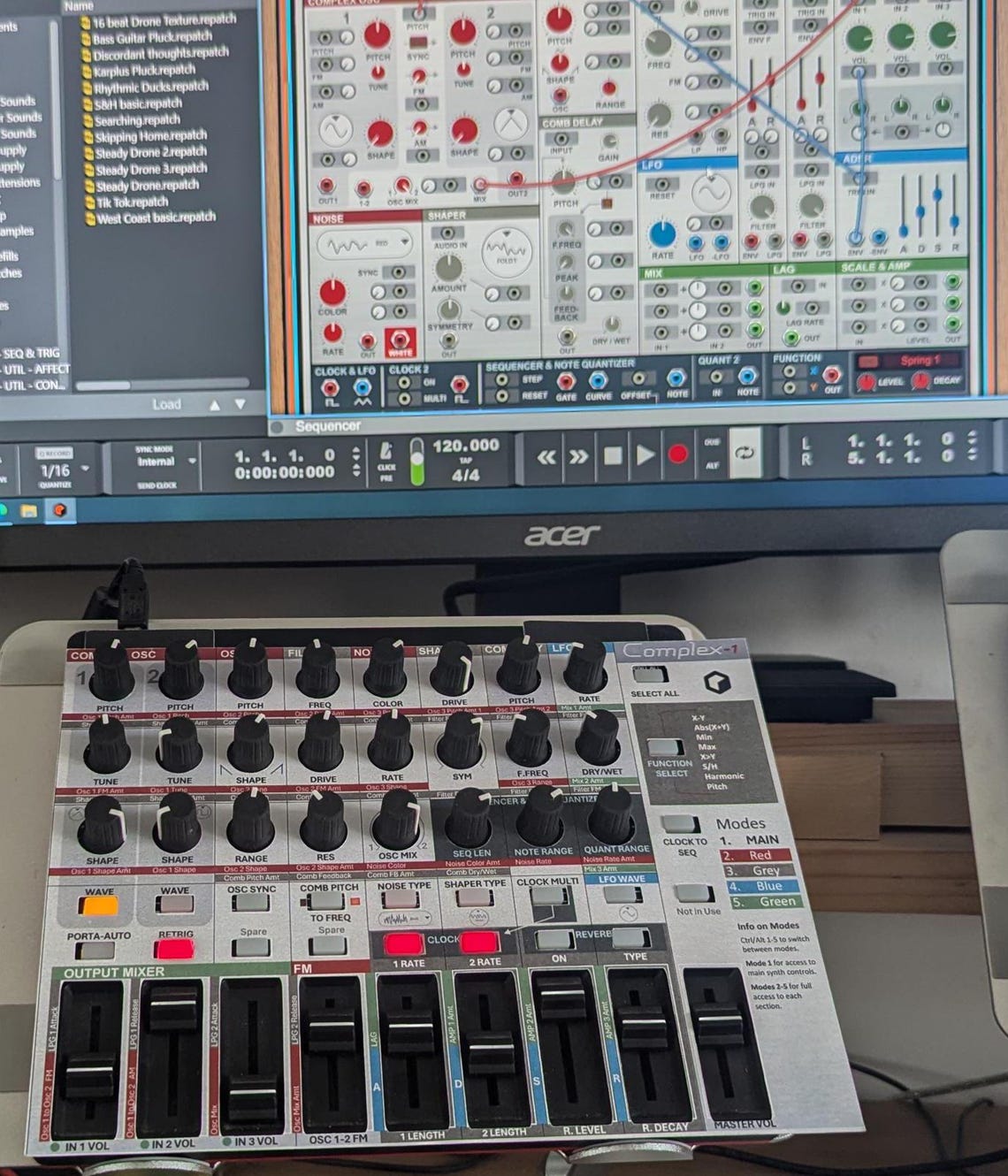 Complex-1 - Akai Midimix Controller Overlay for Reason. Midi Mapping File Included. - Etsy