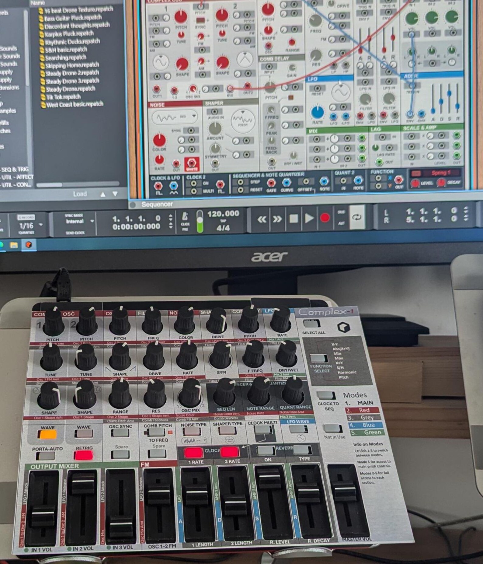 Complex-1 - Akai Midimix Controller Overlay for Reason. Midi Mapping ...