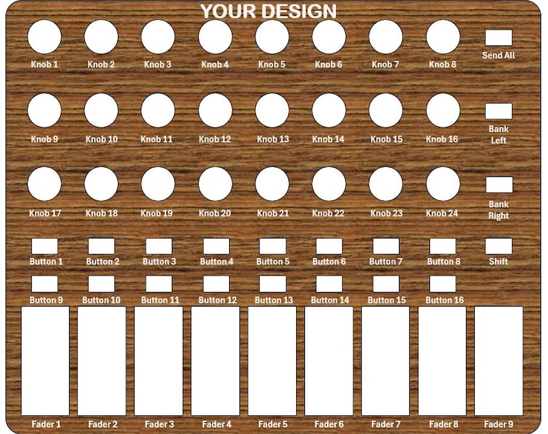 Custom Design - A Bespoke Overlay for Your Midimix - Etsy
