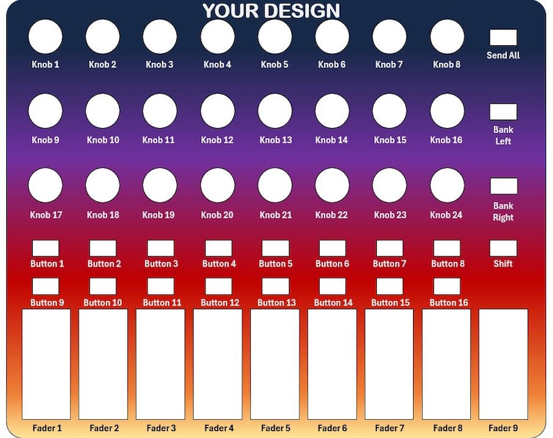 Custom Design - A Bespoke Overlay for Your Midimix - Etsy