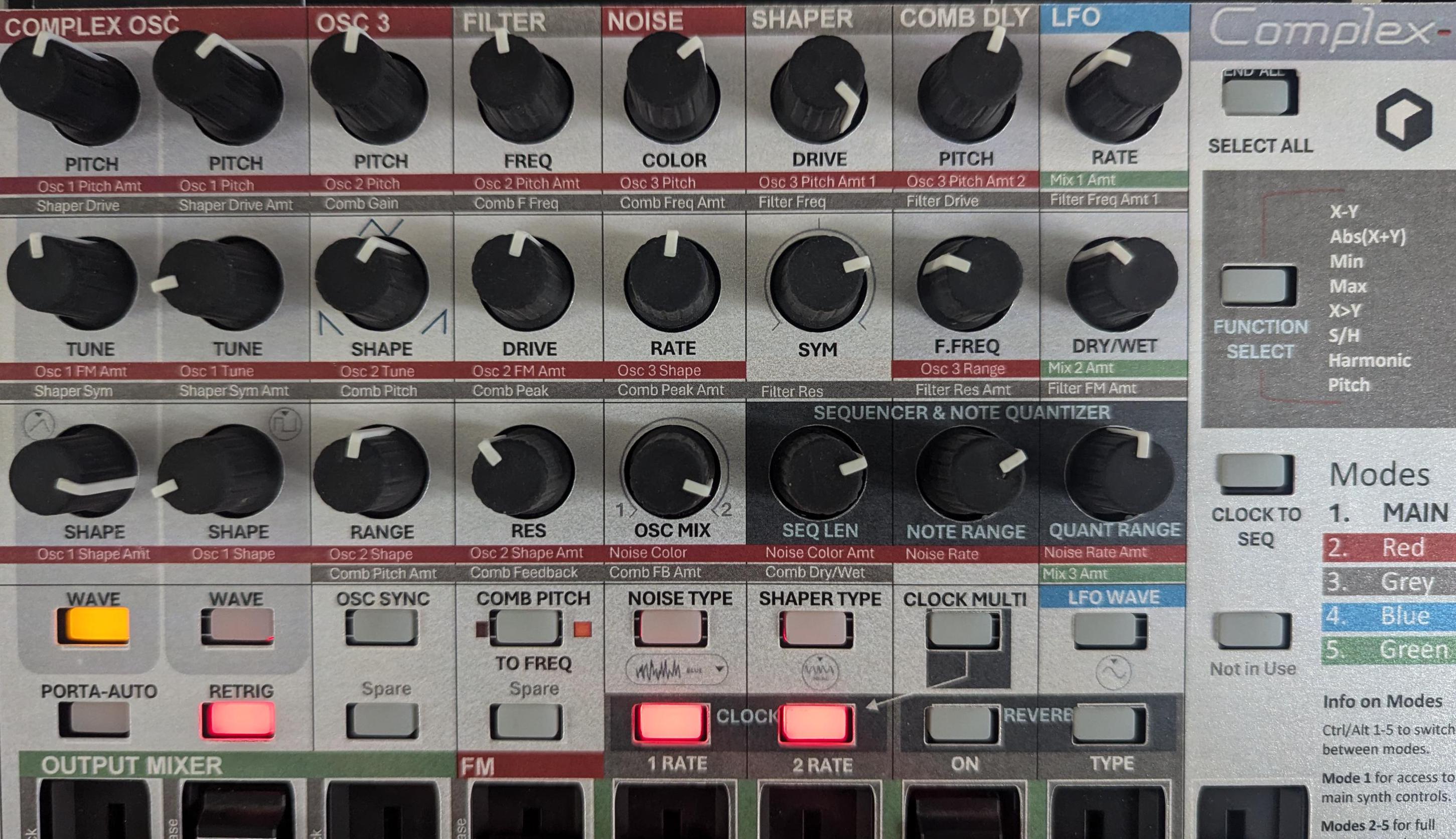Complex-1 - Akai Midimix Controller Overlay for Reason. Midi Mapping ...